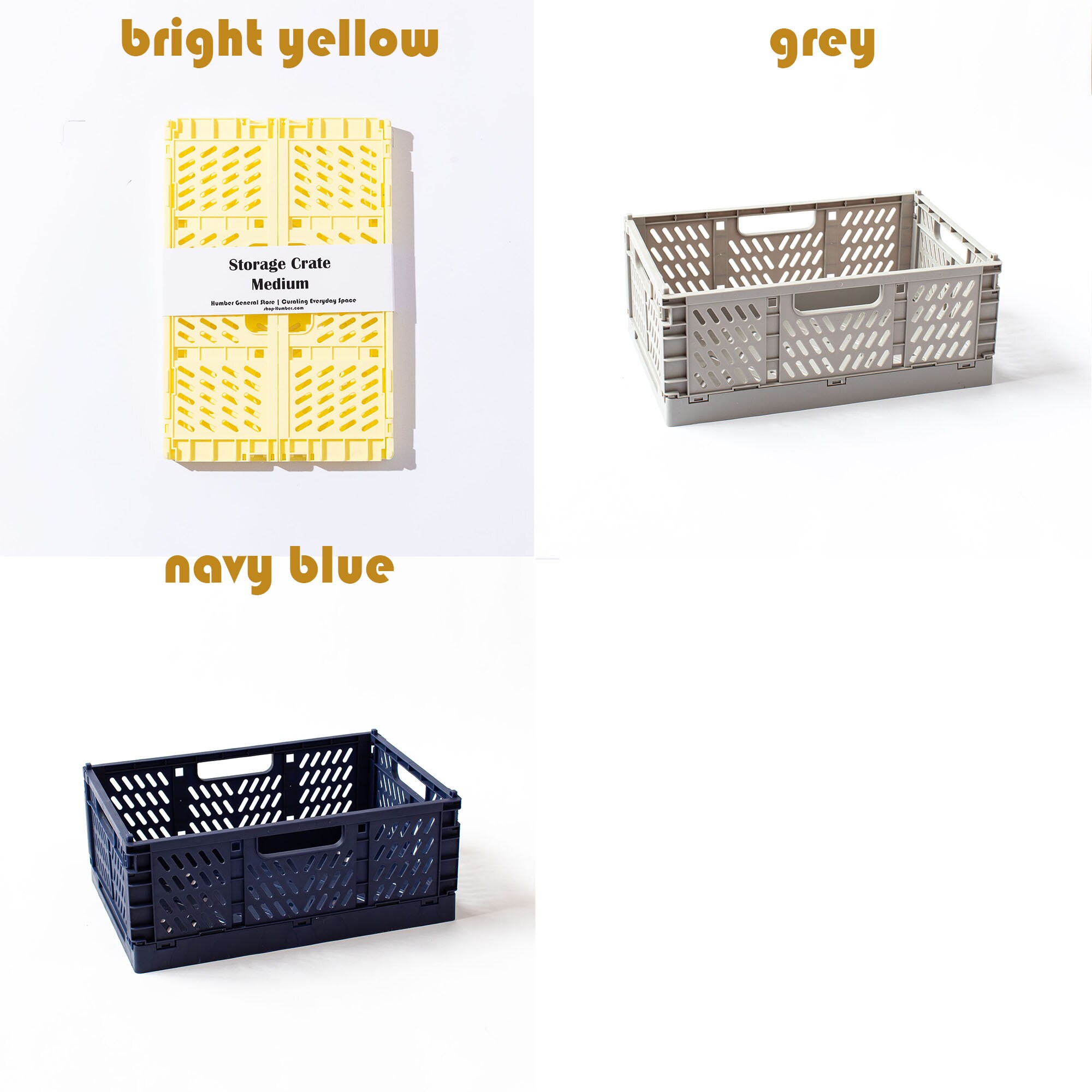 MEDIUM Pastel Color Plastic Storage Crate Set of 4 - Etsy Canada