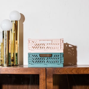 SMALL Color Storage Crate | Set of 4 | Pastel Foldable Stackable ...