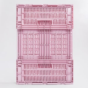 EXTRA LARGE Storage Crate Setof2 Foldable Collapsible Stackable Outdoor ...