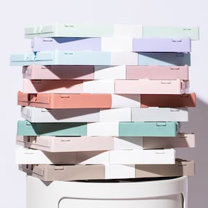 Foldable Pastel Color Storage Crate | 3 Packs | Collapsible Stackable ...