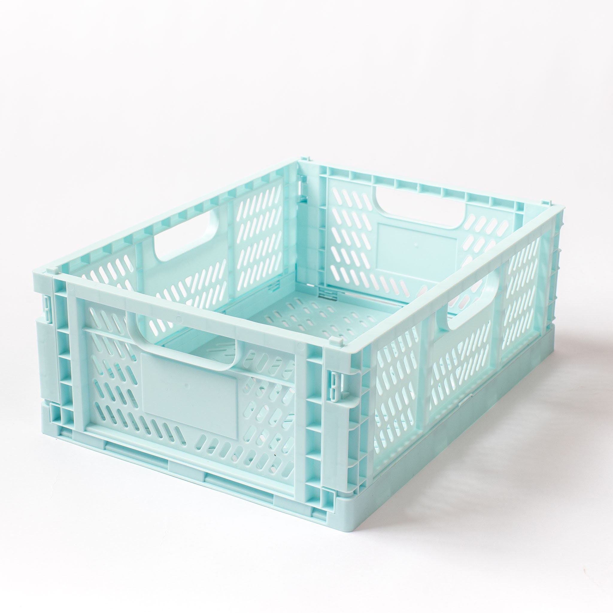 LARGE Pastel Color Plastic Storage Crate Set of 2 Foldable | Etsy Canada