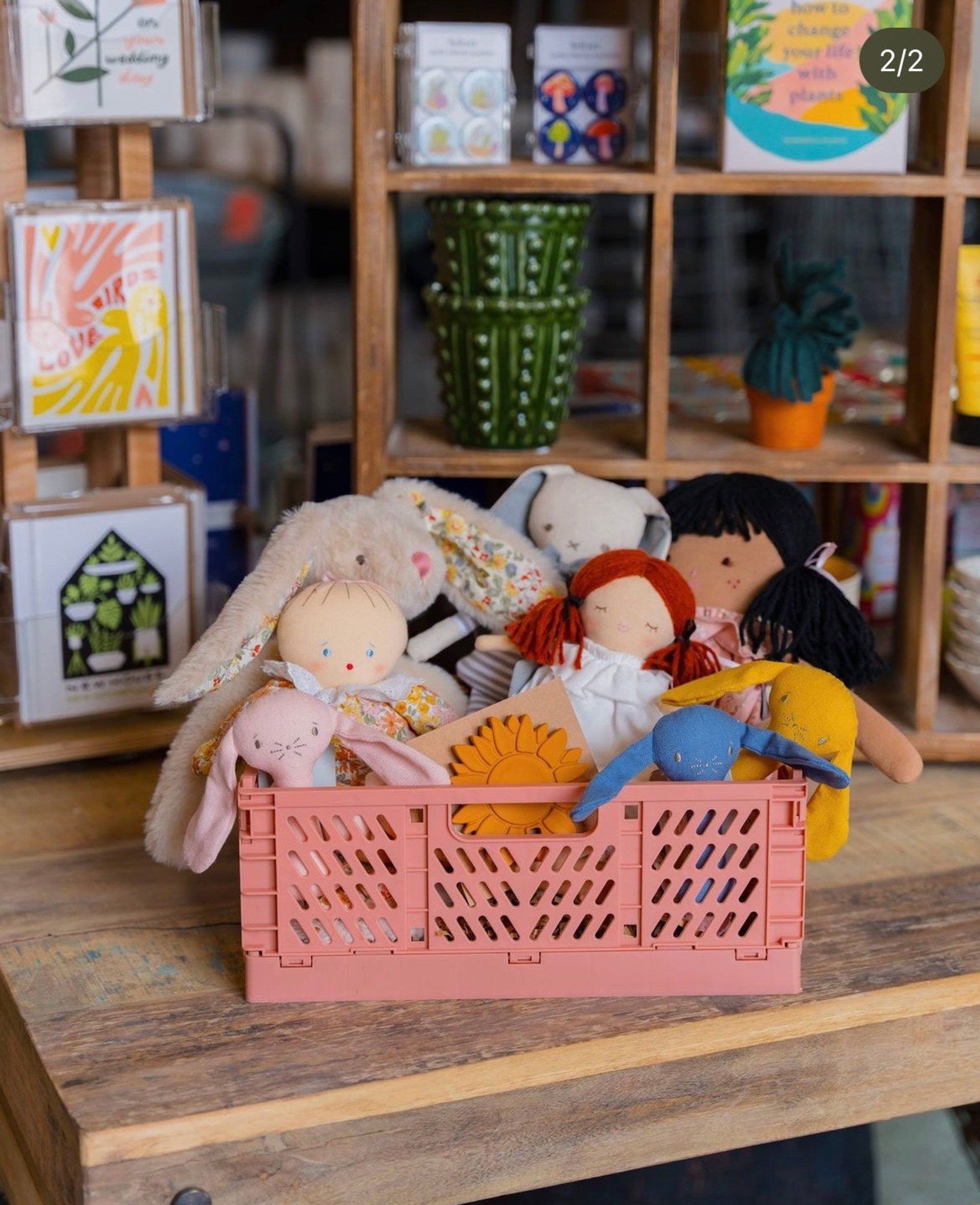 MEDIUM Pastel Color Plastic Storage Crate Set of 4 - Etsy