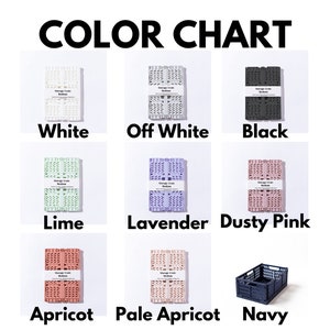 MEDIUM Pastel Color Plastic Storage Crate Set of 4 - Etsy