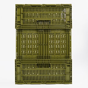 EXTRA LARGE Storage Crate Setof2 Foldable Collapsible Stackable Outdoor ...