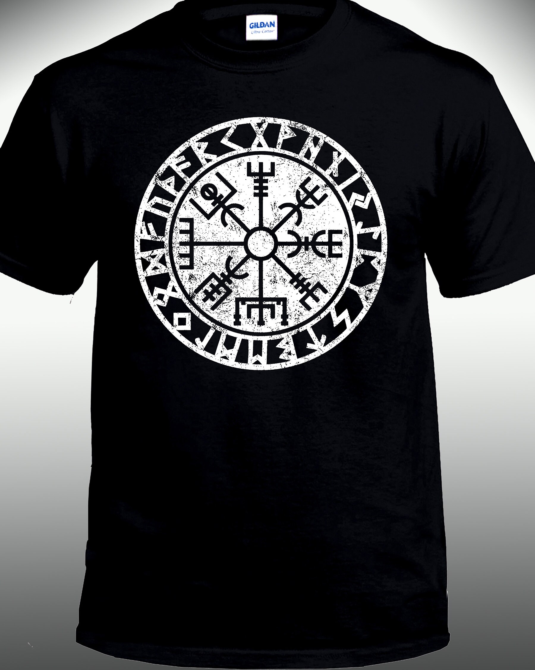 Golden Norse Runes T-shirt - Etsy