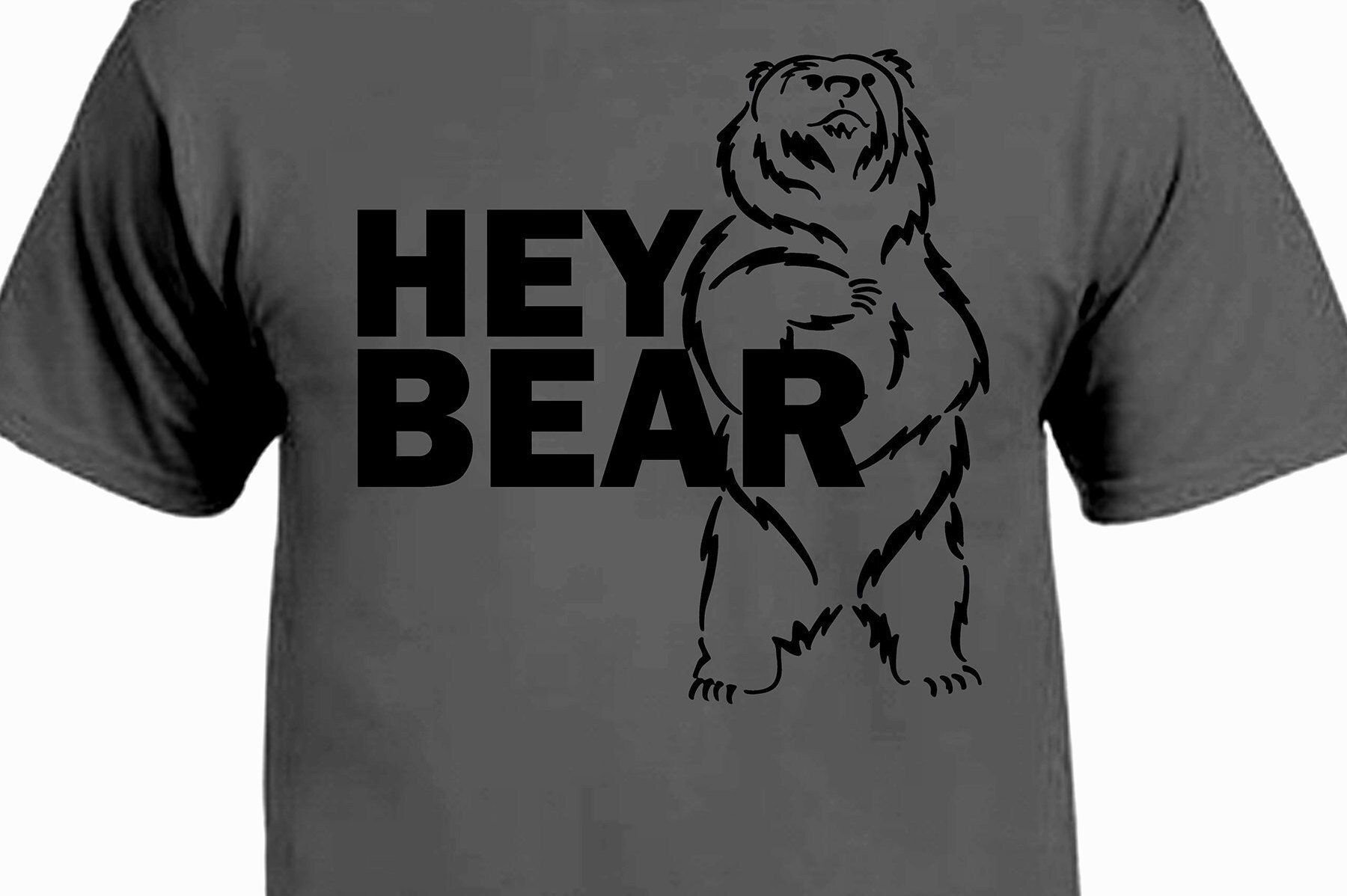 Hey Bear T-shirt high Visibility Options | Etsy