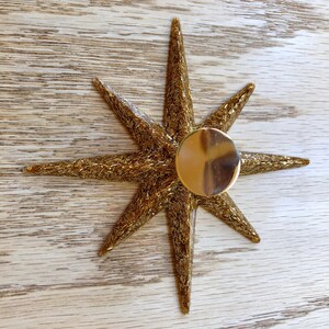 Large Classic STARBURST Cast RESIN Backplate for Cabinet or Drawer Pull ...
