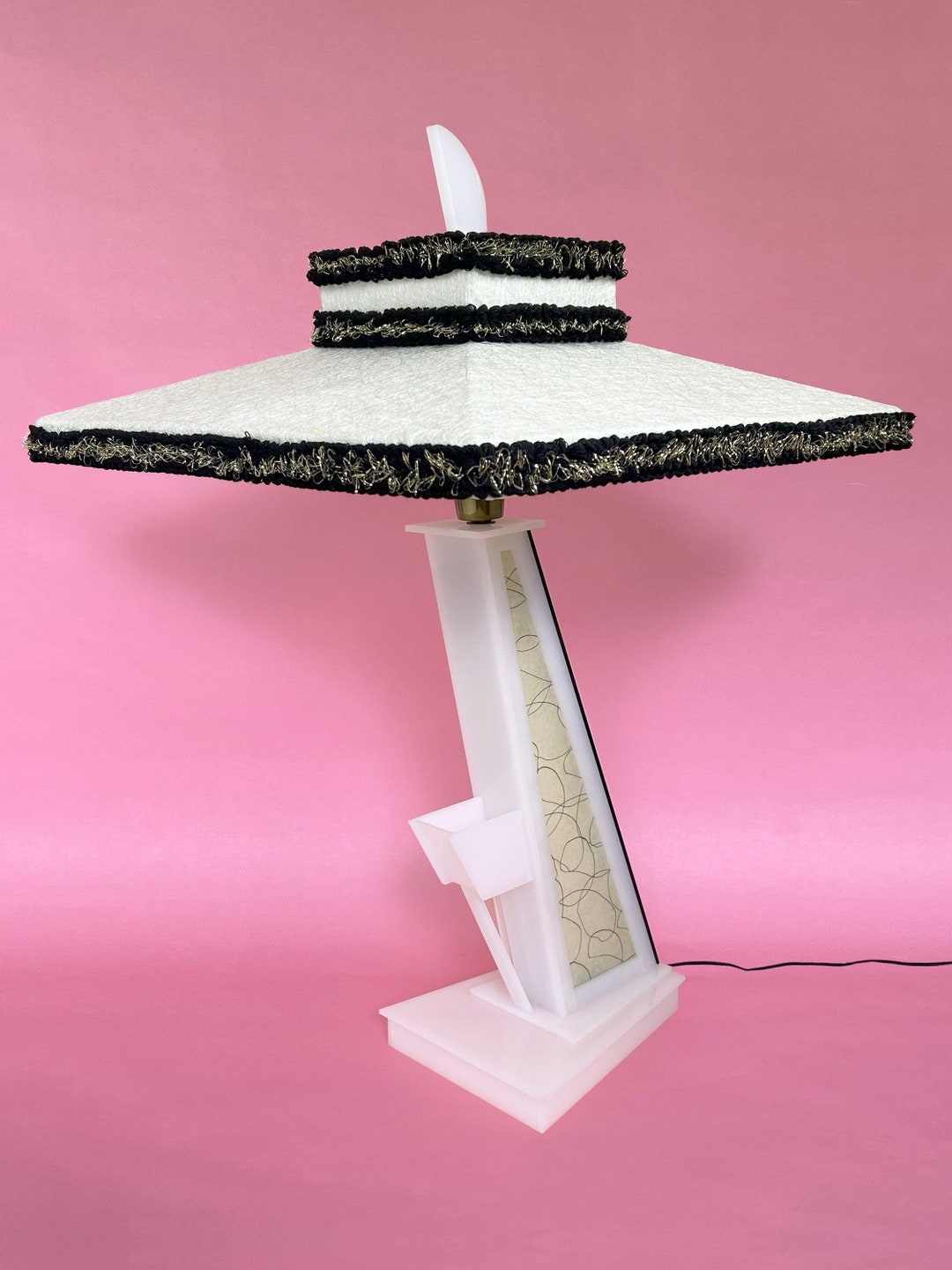 Reproduction Spun Glass Shade for Moss Lamps and Mid Century Lamp ...