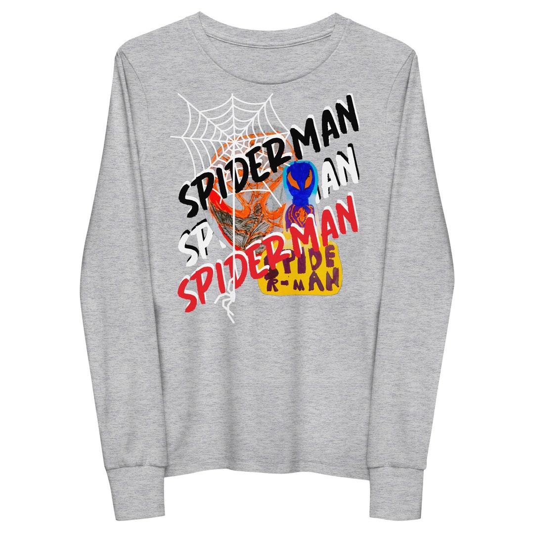 Derp Spiderman Collage Boys and Girls Kids Long Sleeve - Etsy