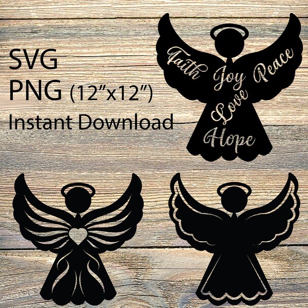 Angel Svg - Etsy