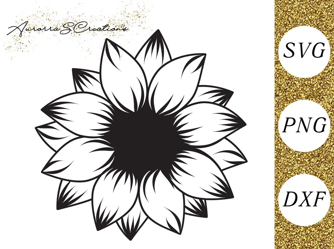 Sunflower SVG, Floral SVG, Sunflower PNG, Sublimation Png, Sunflower ...
