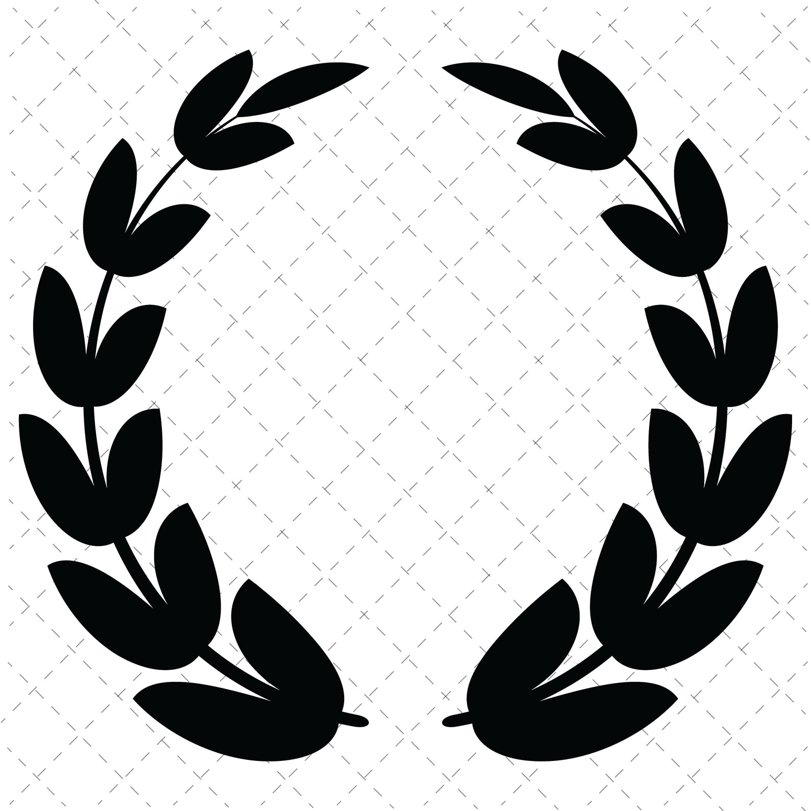 Laurel Wreath SVG Floral Wreath SVG Laurel Frame SVG Circle - Etsy