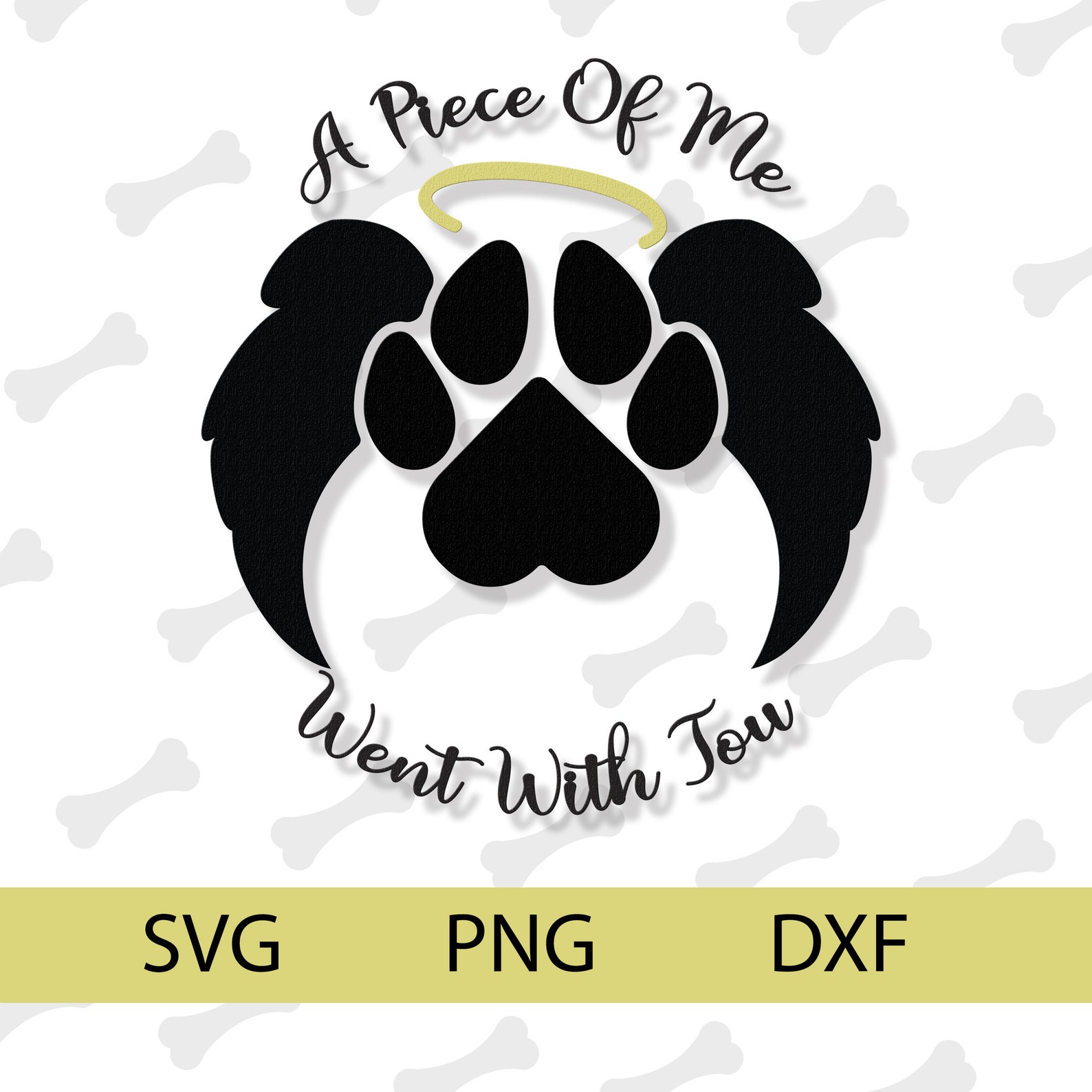 Pet Memorial SVG Pet Loss SVG Dog Memorial Svg Dog Paws - Etsy