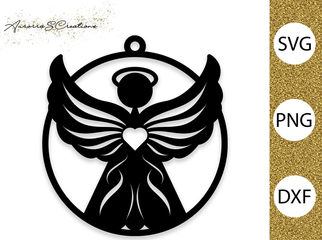 Engel Silhouetten SVG, Papercut Ornament, Weihnachtsschmuck SVG, Engel ...
