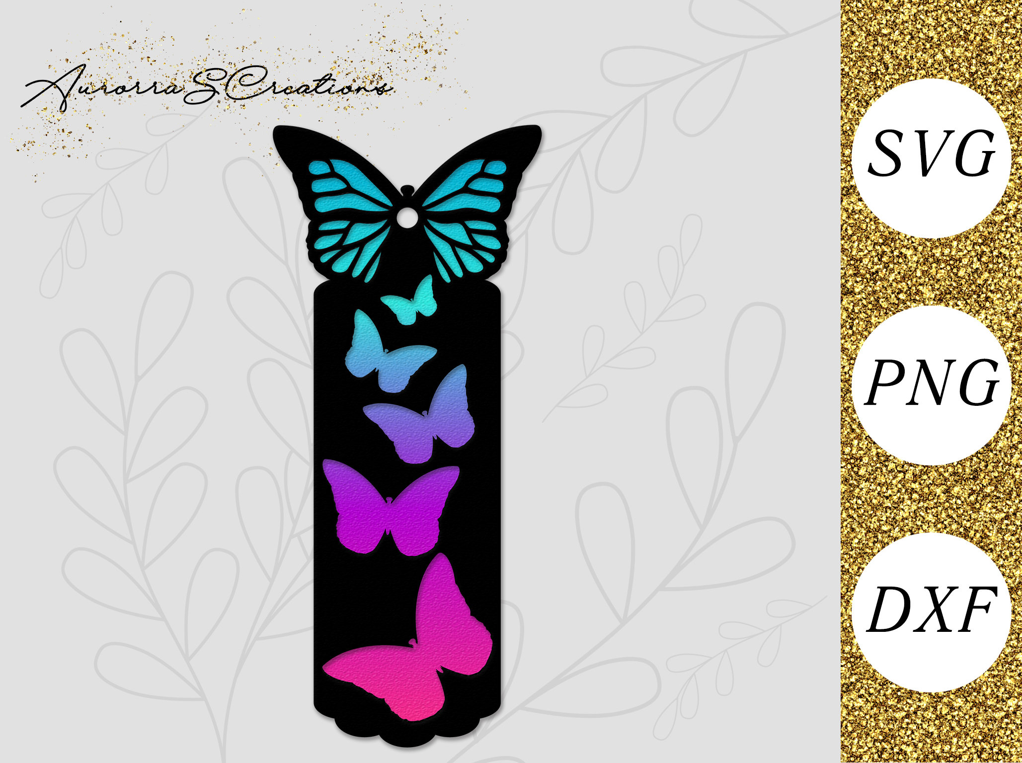 Bookmark SVG Template, Butterfly Bookmark Svg, Tag SVG, Label SVG ...