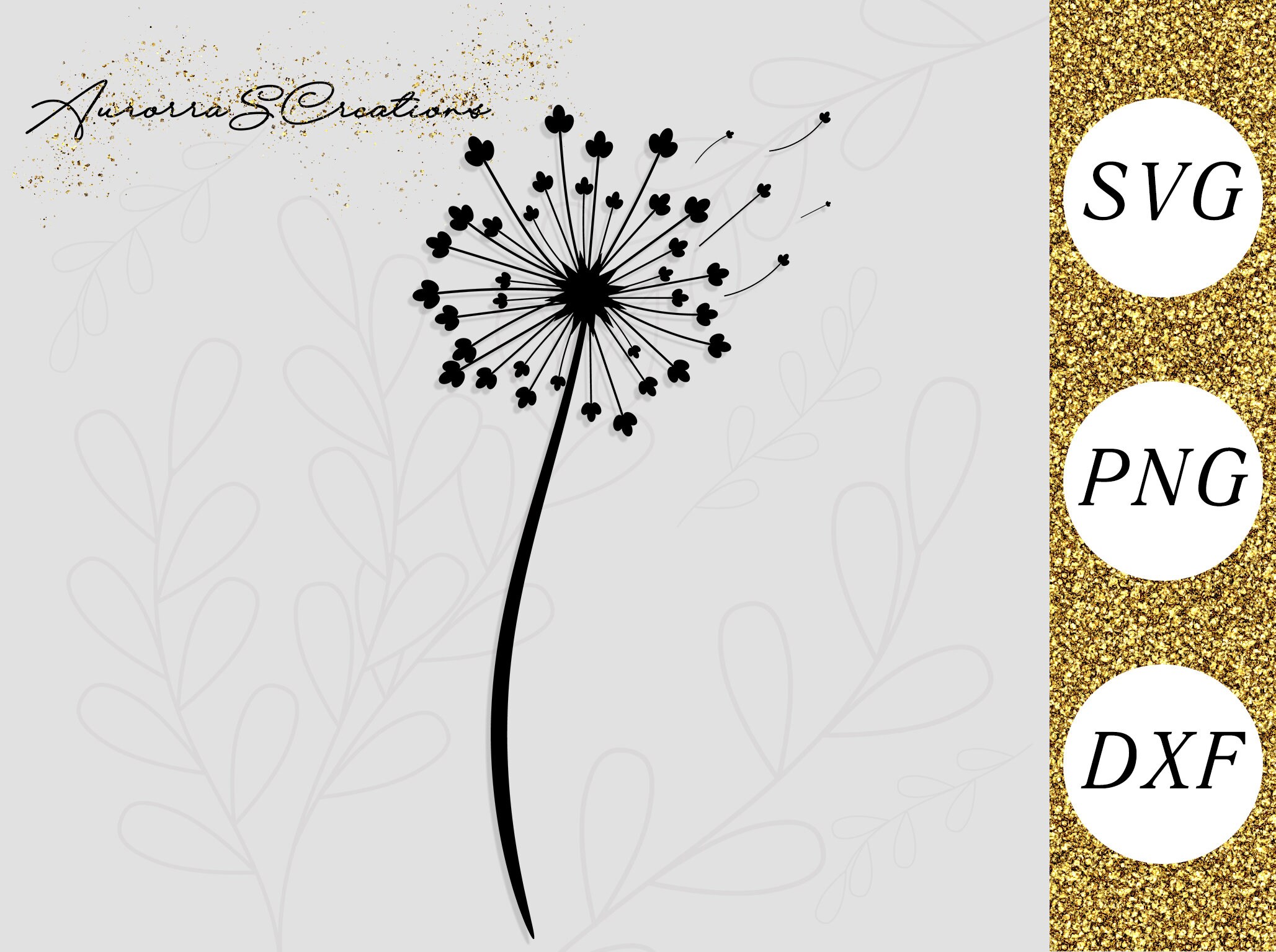 Dandelion SVG Wild Flower SVG Dandelion Seeds SVG Dandelion - Etsy