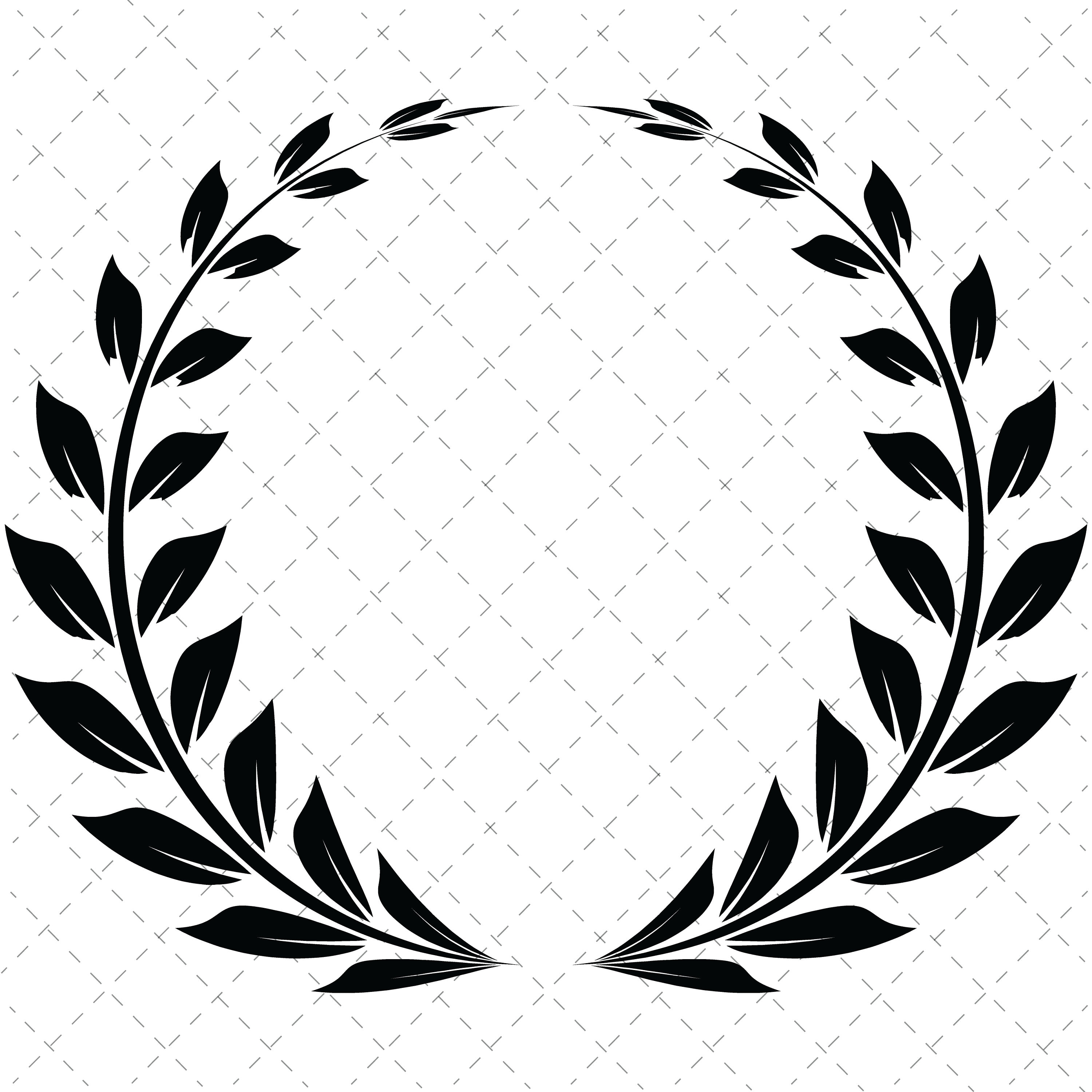 Laurel Wreath SVG Floral Wreath SVG Laurel Frame SVG Circle - Etsy