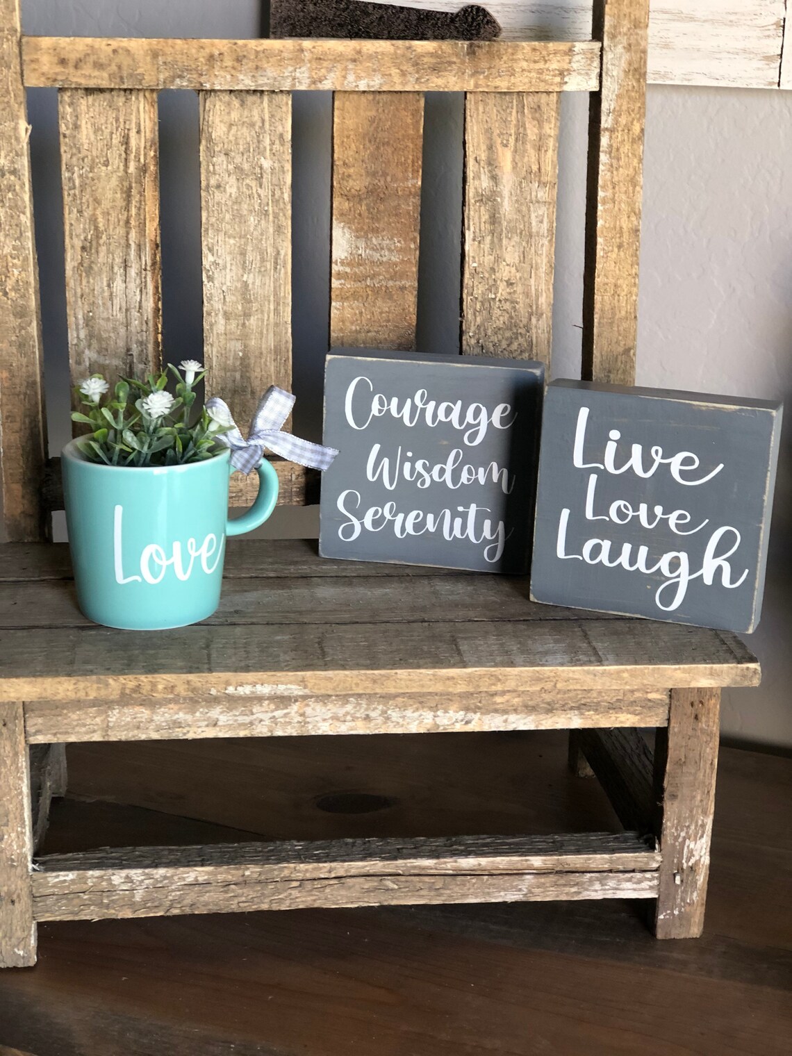 Family Decor Bundle Tiered Tray Decor Rae Dunn Inspired - Etsy