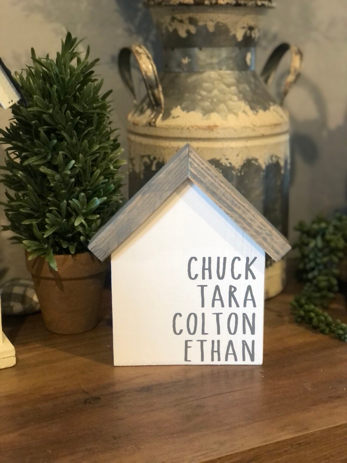 Family Wooden House Sign Rae Dunn Inspired Home Sign - Etsy
