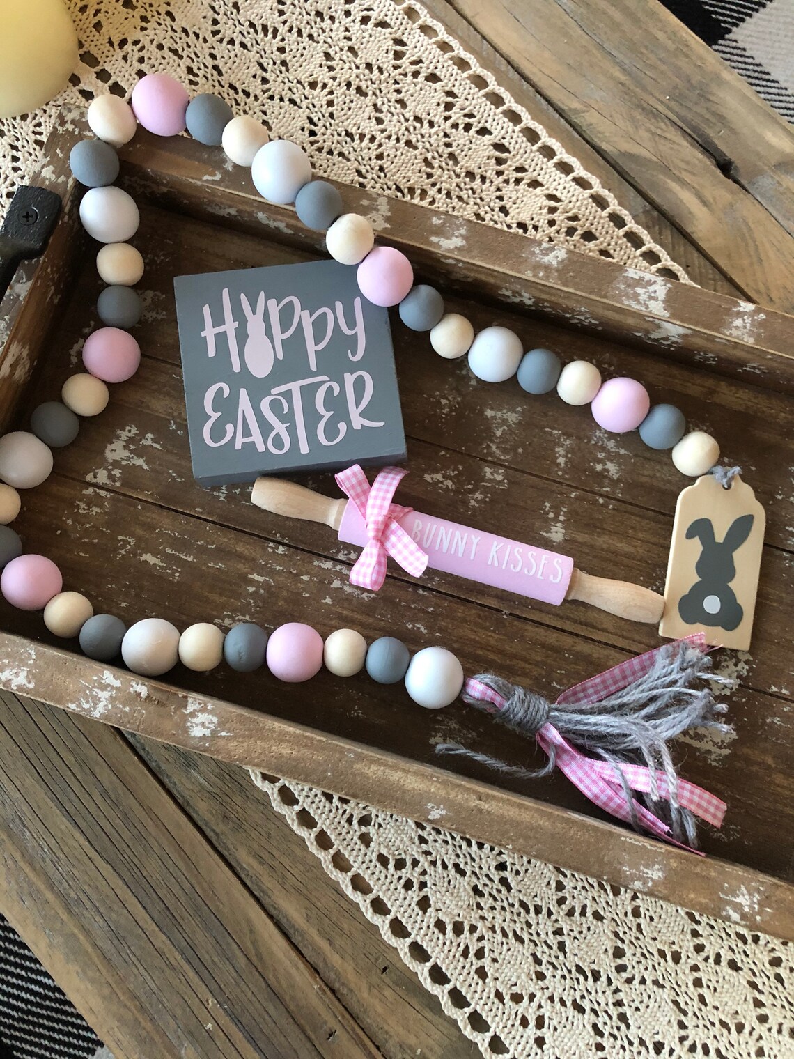 Easter Bunny Decor Bundle Happy Easter Set of 3 Easter | Etsy