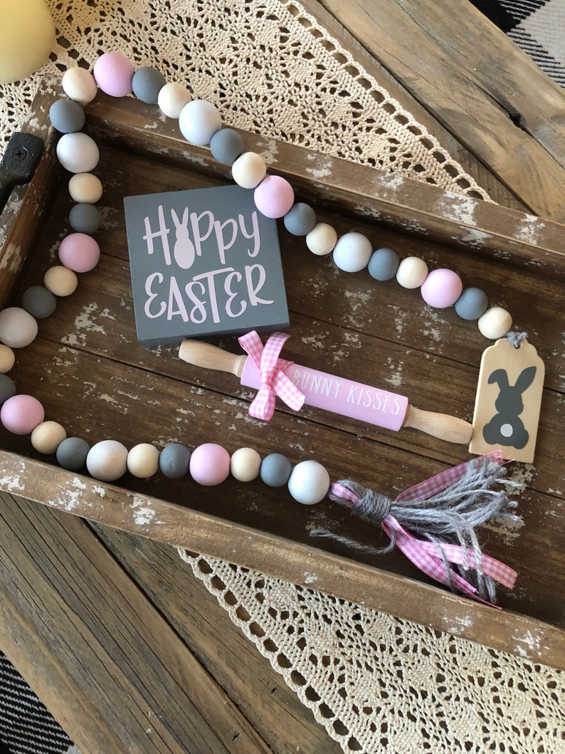 Easter Bunny Decor Bundle Happy Easter Set of 3 Easter | Etsy