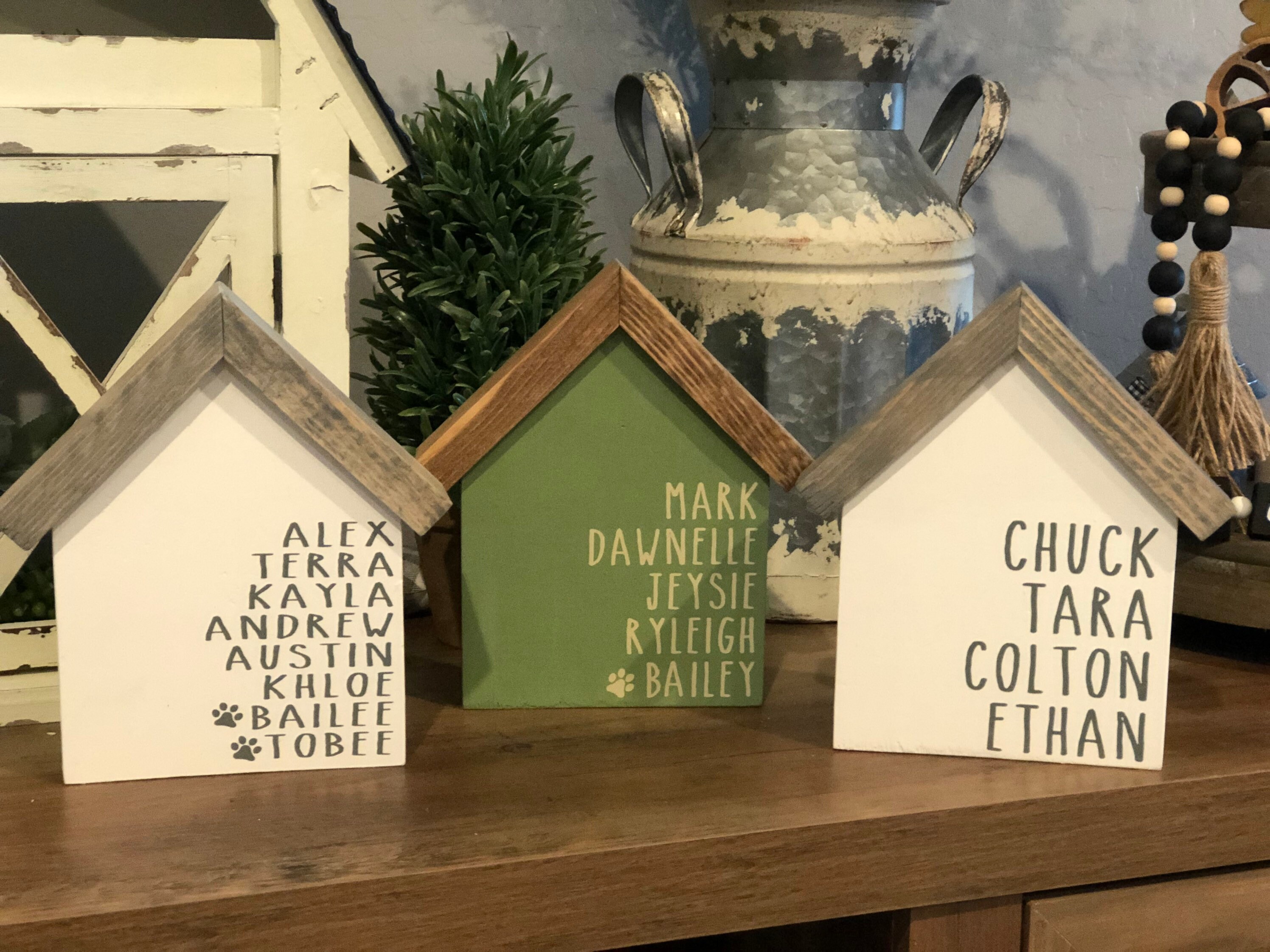Family Wooden House Sign Rae Dunn Inspired Home Sign - Etsy