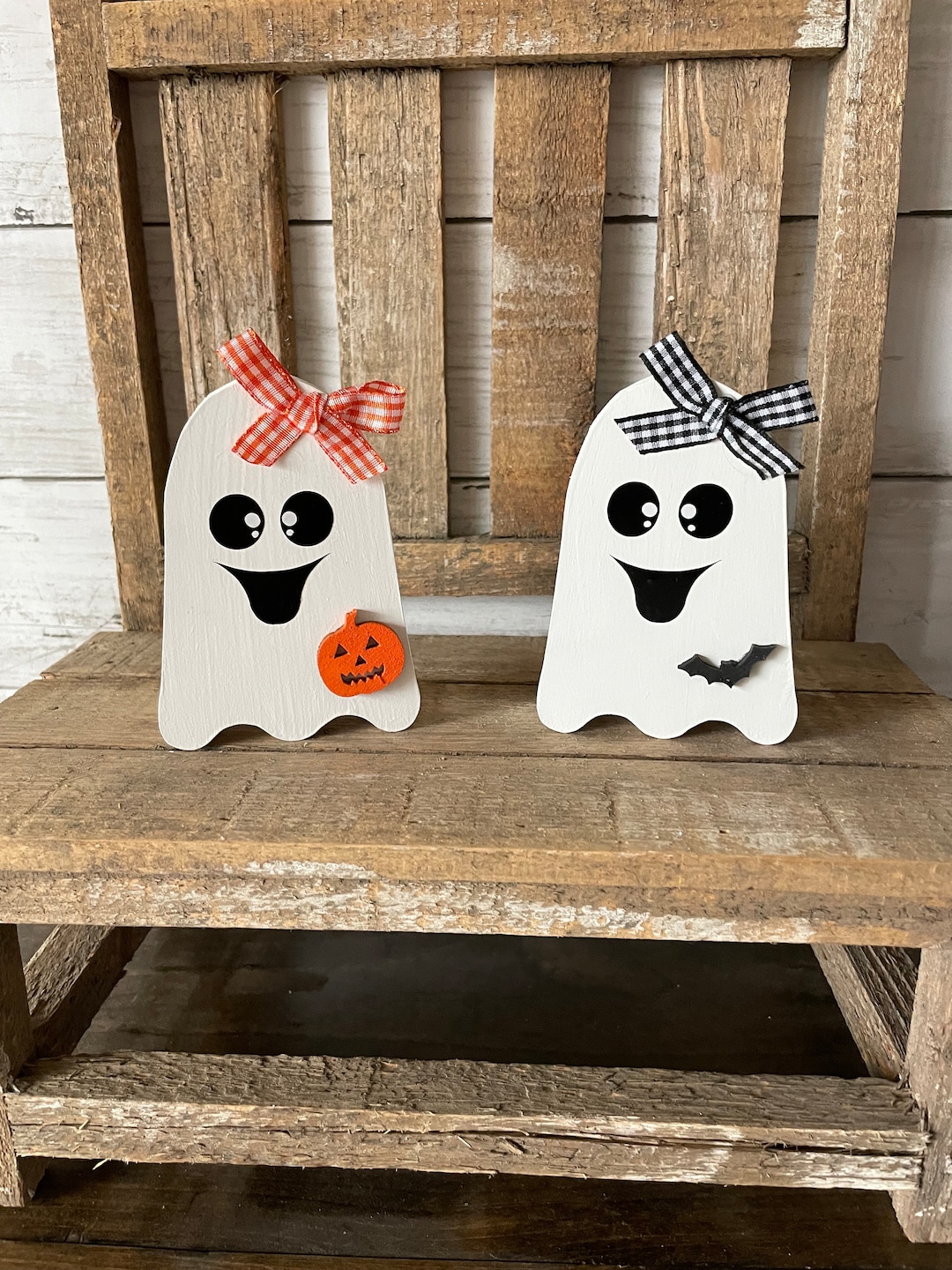 Halloween Ghost Wood Tiered Tray Decor - Etsy