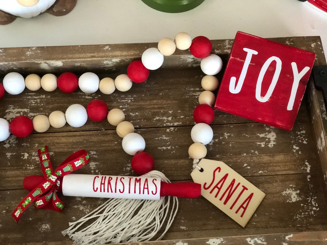 Christmas Decor Bundle Set of 3 Christmas Tiered Tray - Etsy Canada
