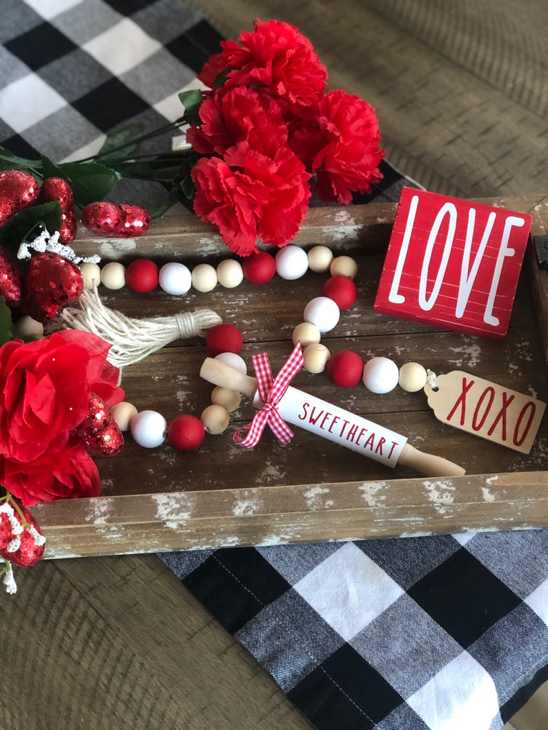 Valentine's Decor Bundle XOXO Valentine Tiered Tray - Etsy