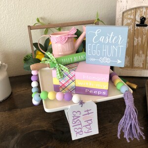 Easter Decor Bundle, Happy Easter, Set of 3, Easter Tiered Tray, Easter ...