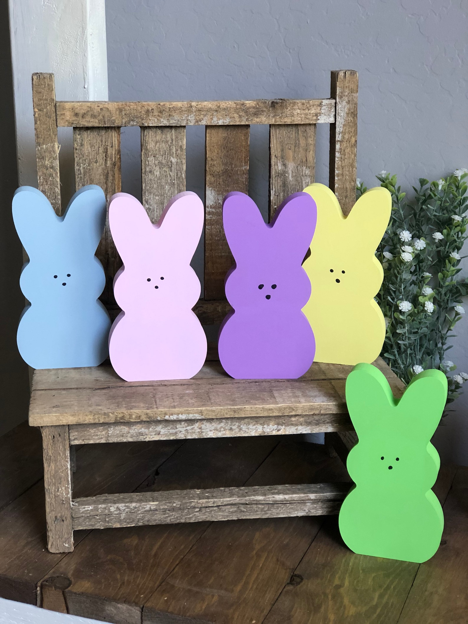 Wooden Easter Peep Decor - Etsy