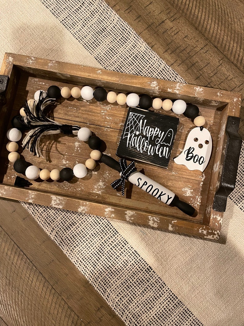 Ghost Halloween Decor Bundle Halloween Set of 3 Fall Tiered - Etsy