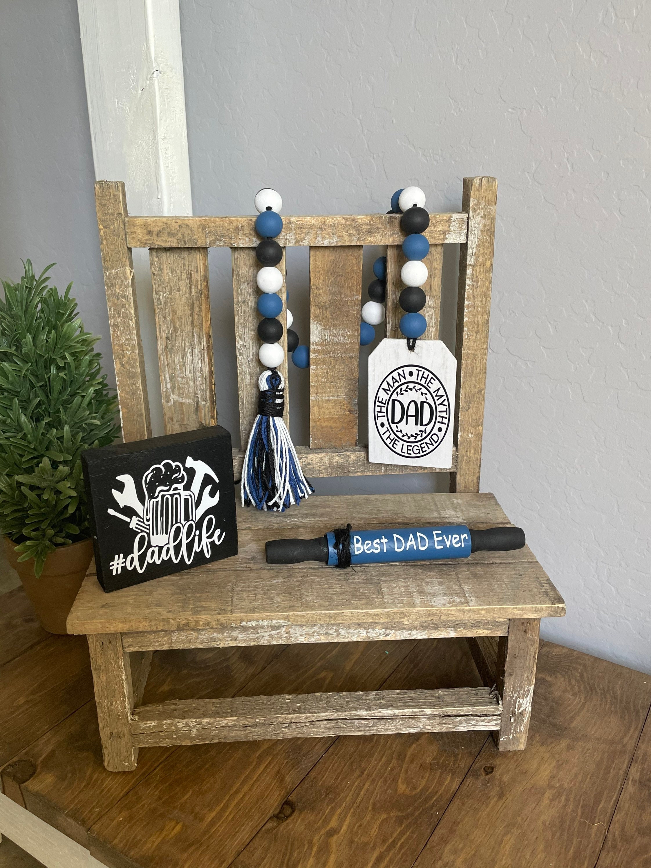 Fathers Day Decor Bundle Fathers Day Set of 3 Spring | Etsy