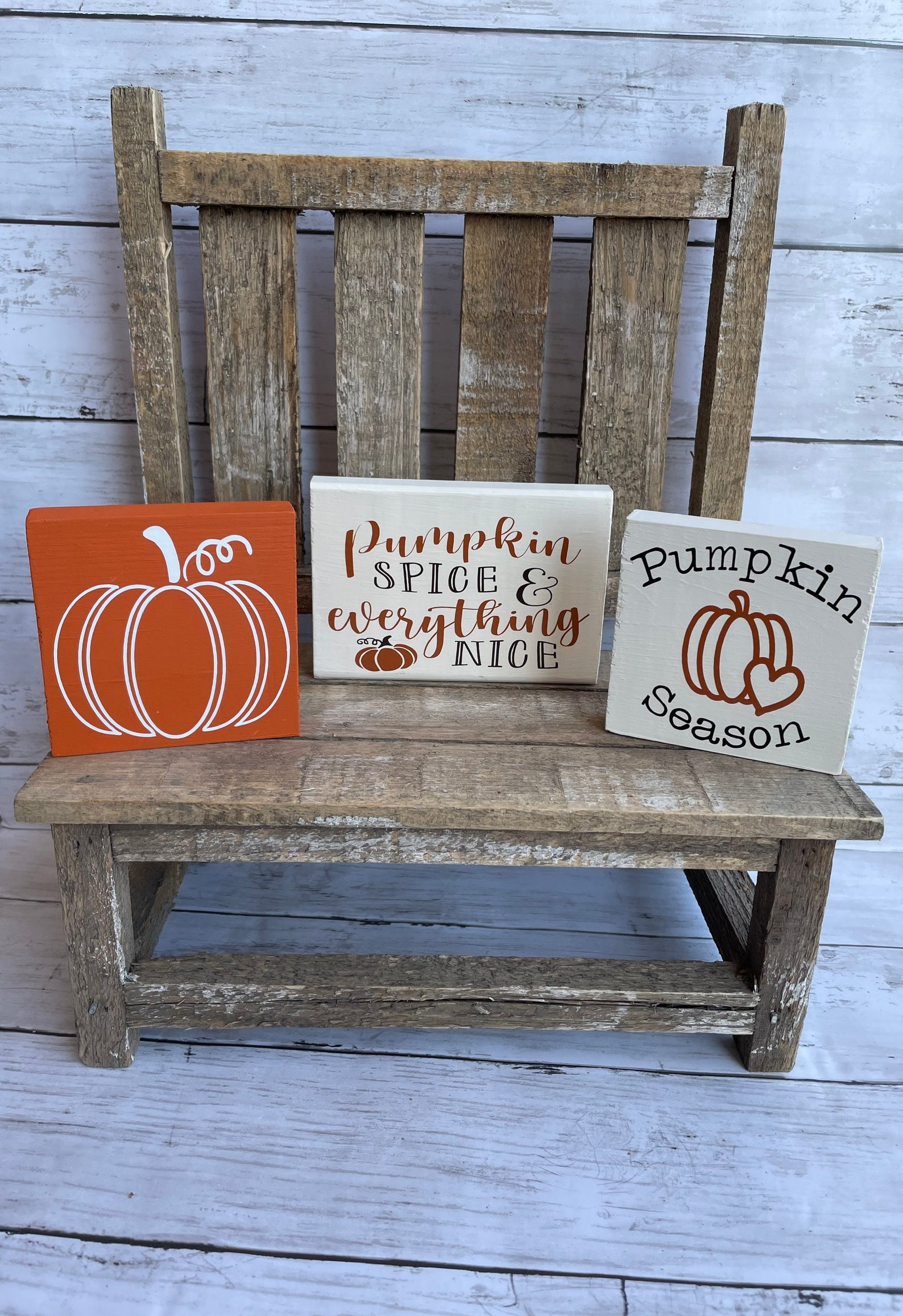Pumpkin Spice Bundle Tiered Tray Decor Rae Dunn Inspired - Etsy