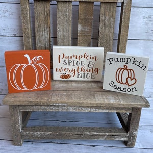 Pumpkin Spice Bundle, Tiered Tray Decor, Rae Dunn Inspired, Farmhouse ...