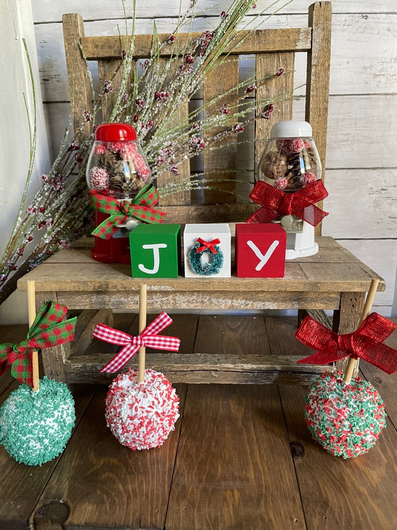 Faux Mini Candy Apples | Chocolate Faux Candy Apple With Crushed ...