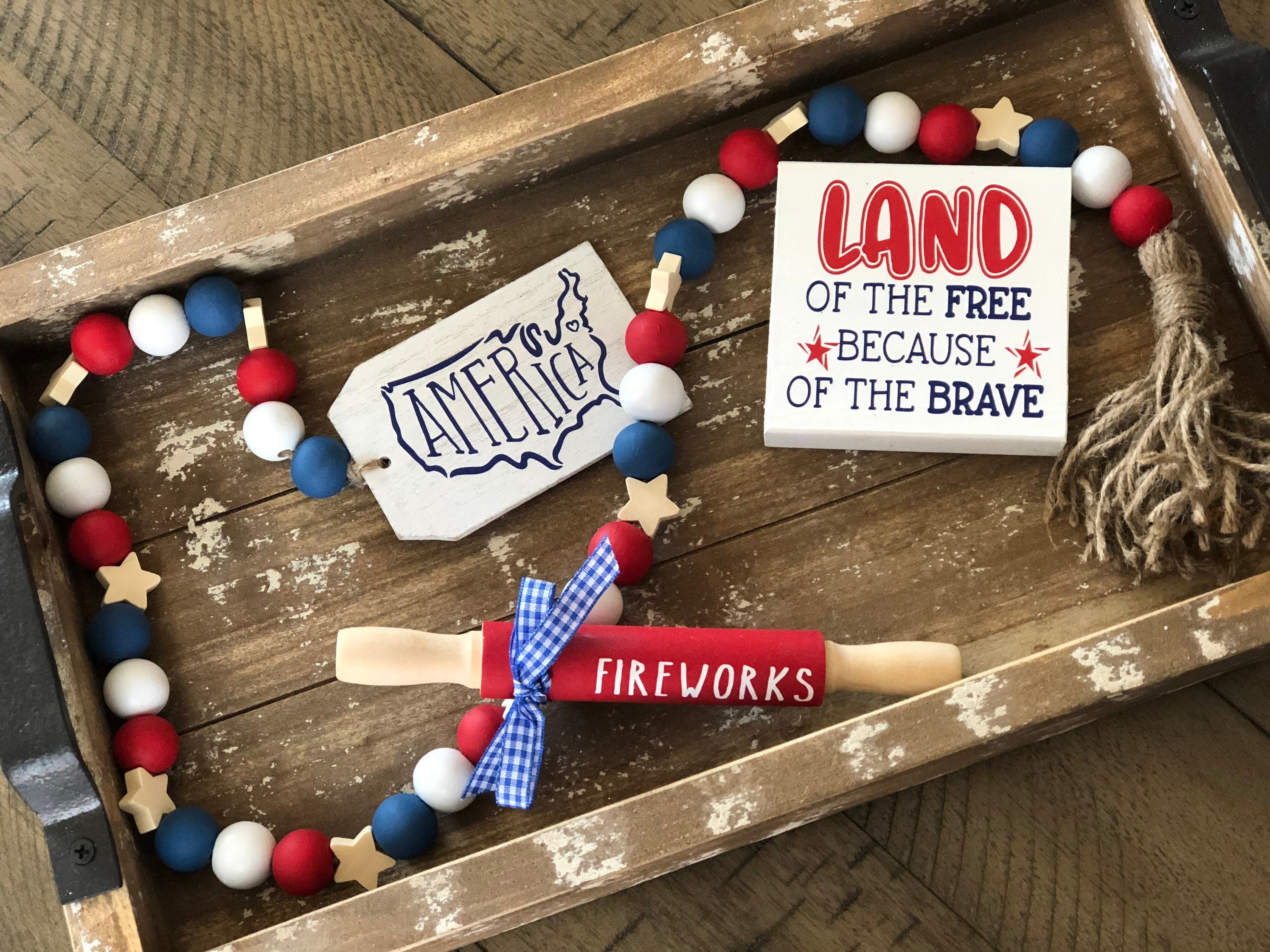 4th of July Decor Bundle Patriotic Set of 3 4th of July | Etsy