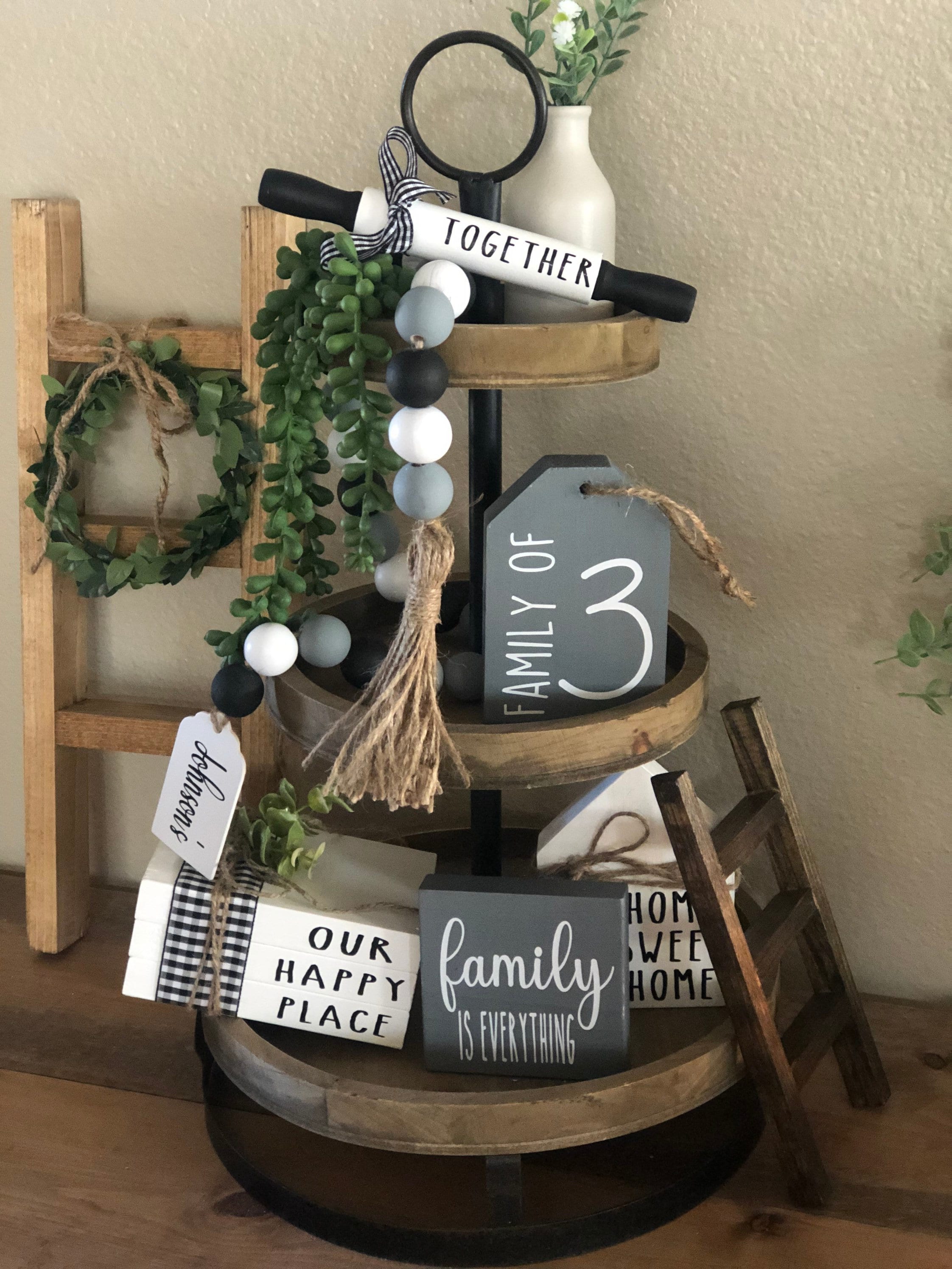 Together Decor Bundle Family Tiered Tray Decor Rae Dunn - Etsy