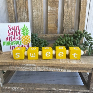 Pineapple Summer Decor Bundle, Tiered Tray Decor, Rae Dunn Inspired ...