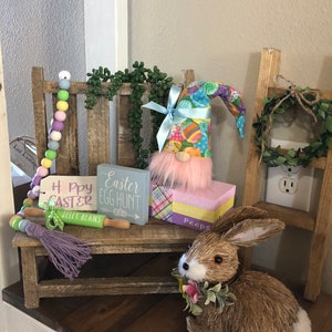 Easter Decor Bundle, Happy Easter, Set of 3, Easter Tiered Tray, Easter ...