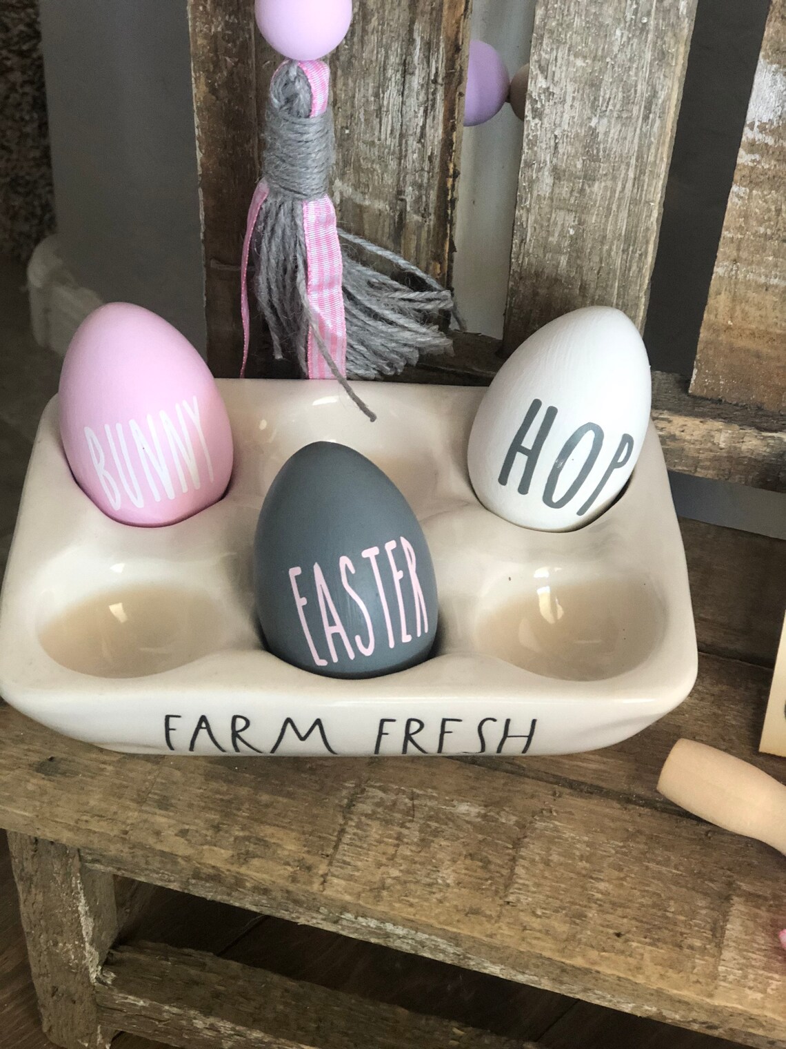 Easter Bunny Decor Bundle Happy Easter Set of 3 Easter | Etsy