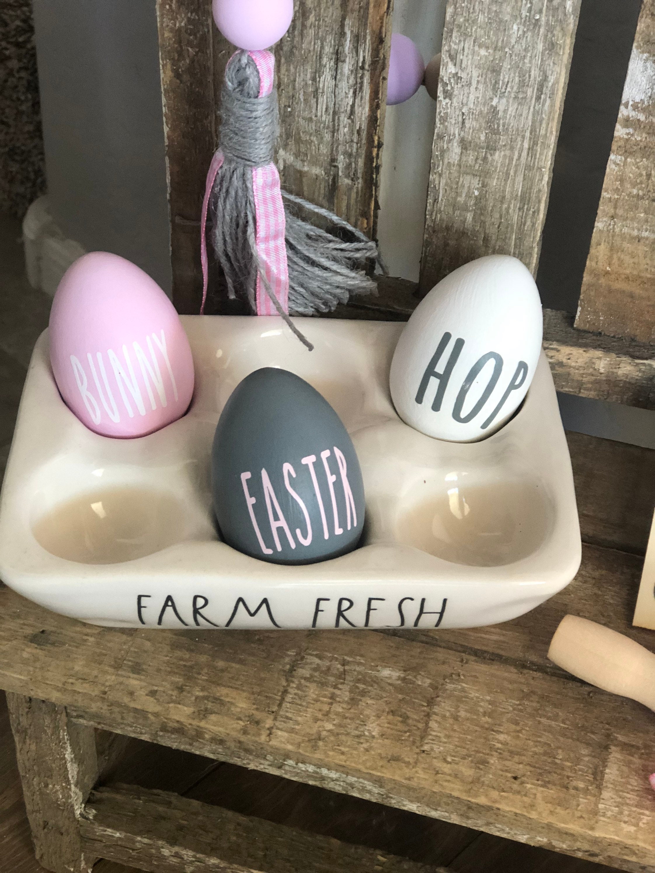 Easter Bunny Decor Bundle Happy Easter Set of 3 Easter - Etsy