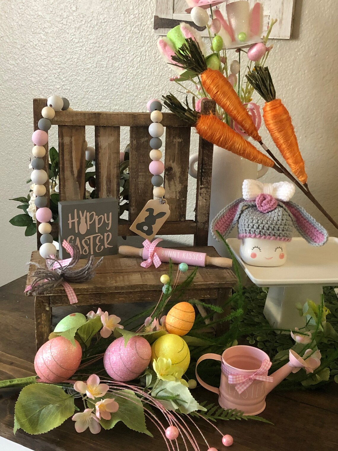 Easter Bunny Decor Bundle Happy Easter Set of 3 Easter | Etsy