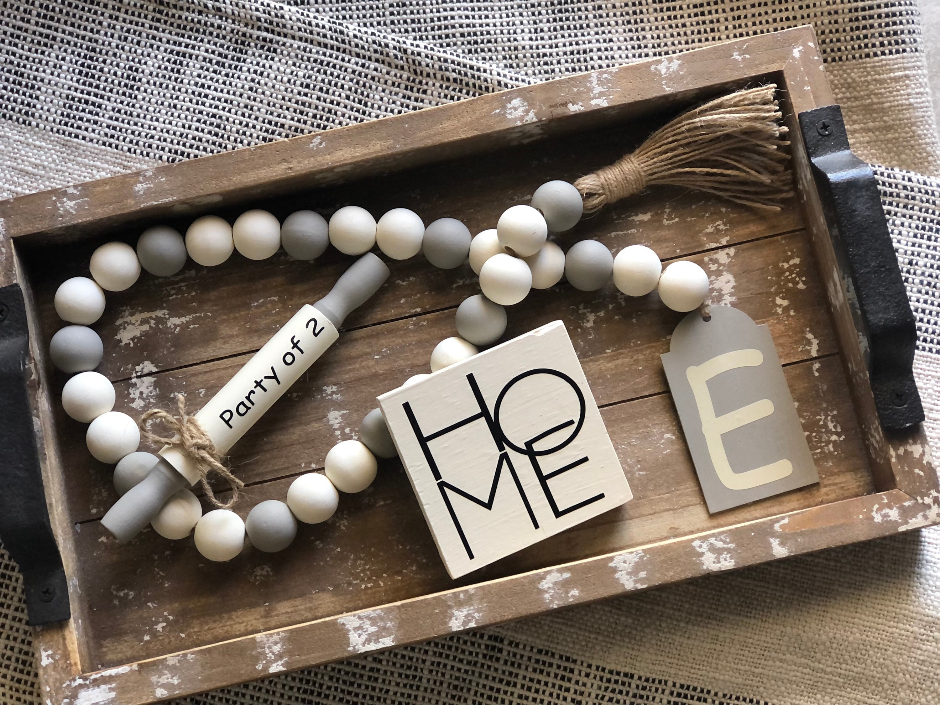 Home Decor Bundle, Tiered Tray Decor, Rae Dunn Inspired, Farmhouse ...