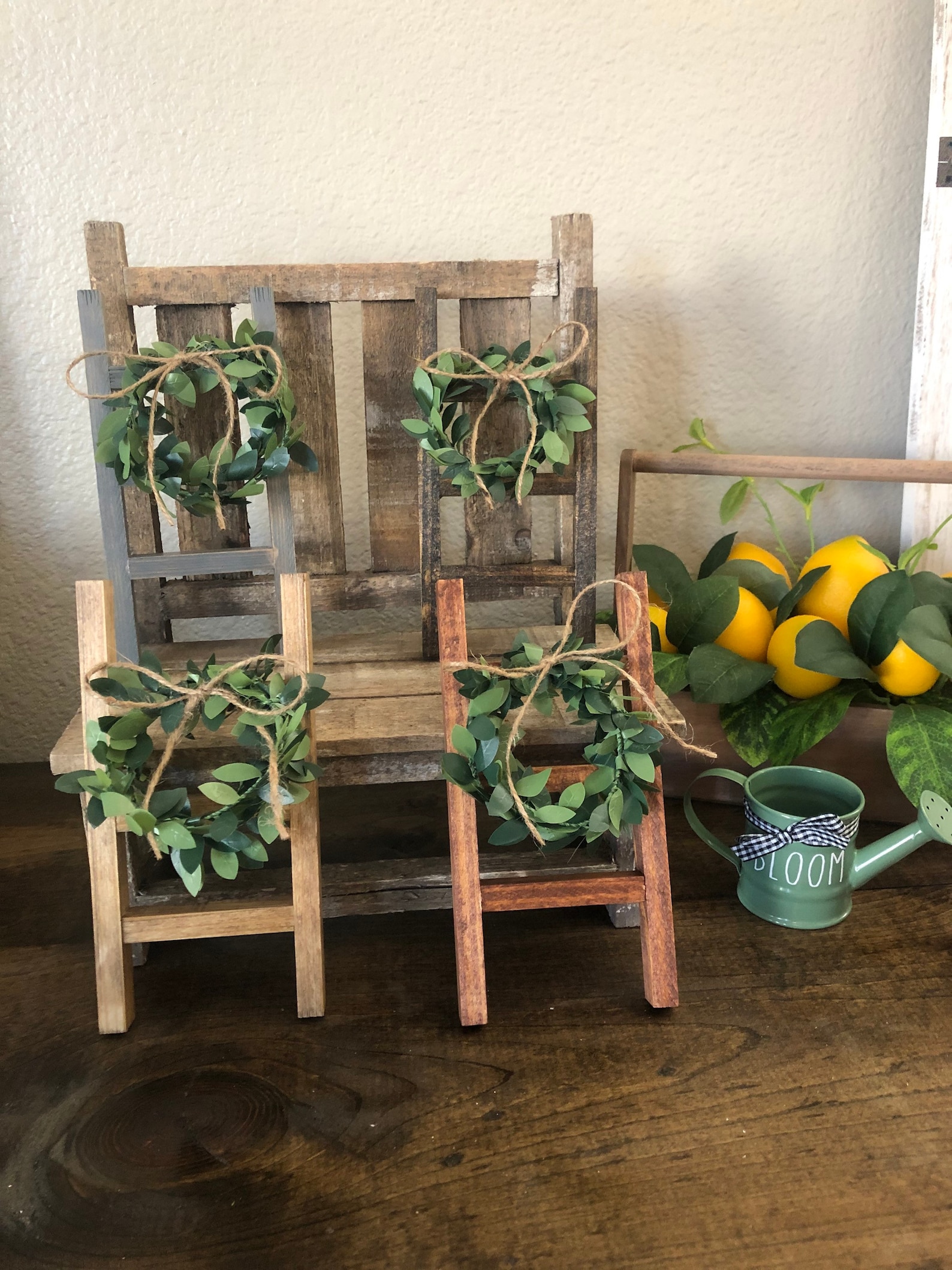 Mini Wood Ladder Tiered Tray Decor Fall Decor Farmhouse - Etsy