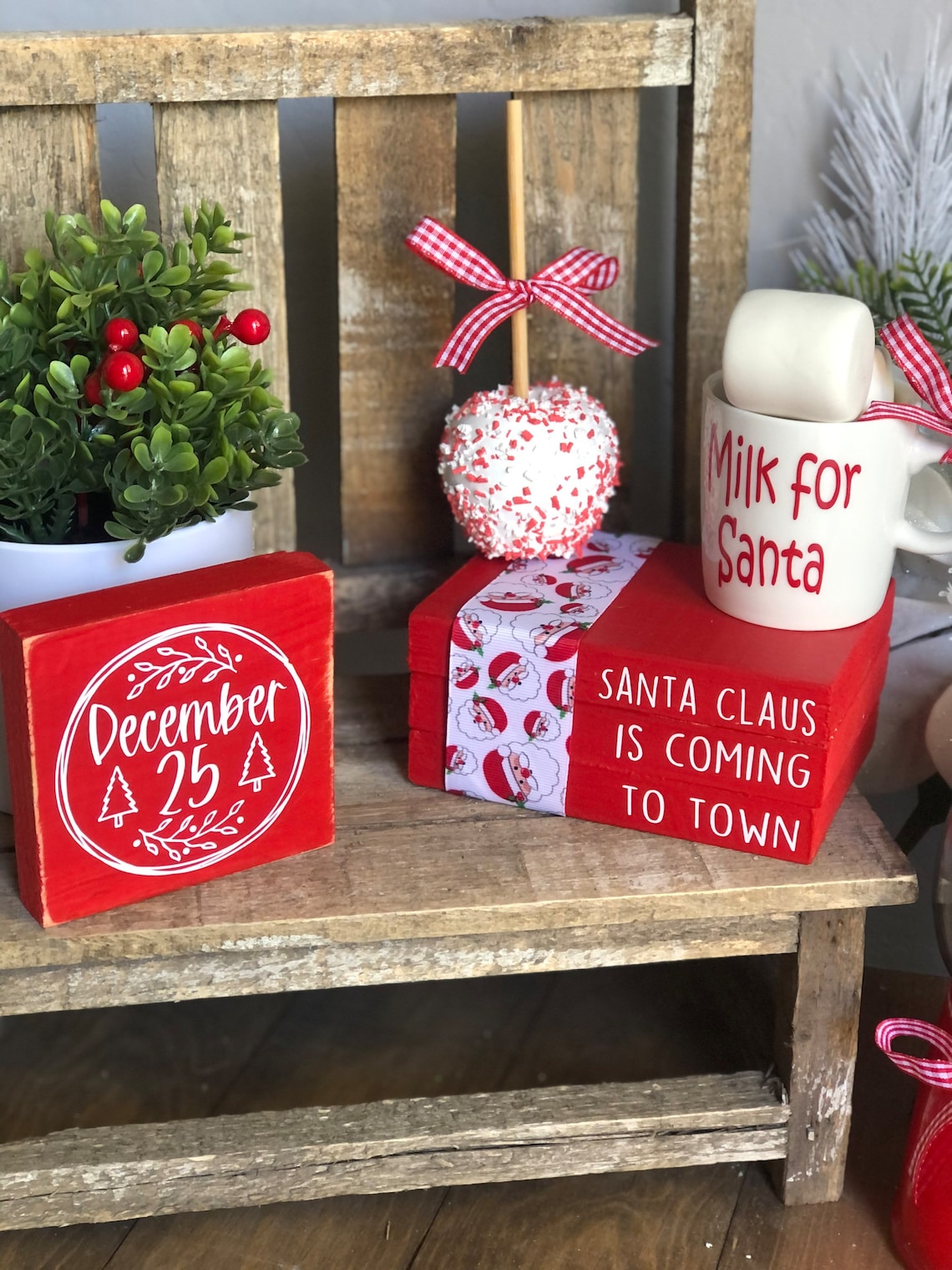 Cookies for Santa Decor Bundle Set of 3 Christmas Tiered - Etsy