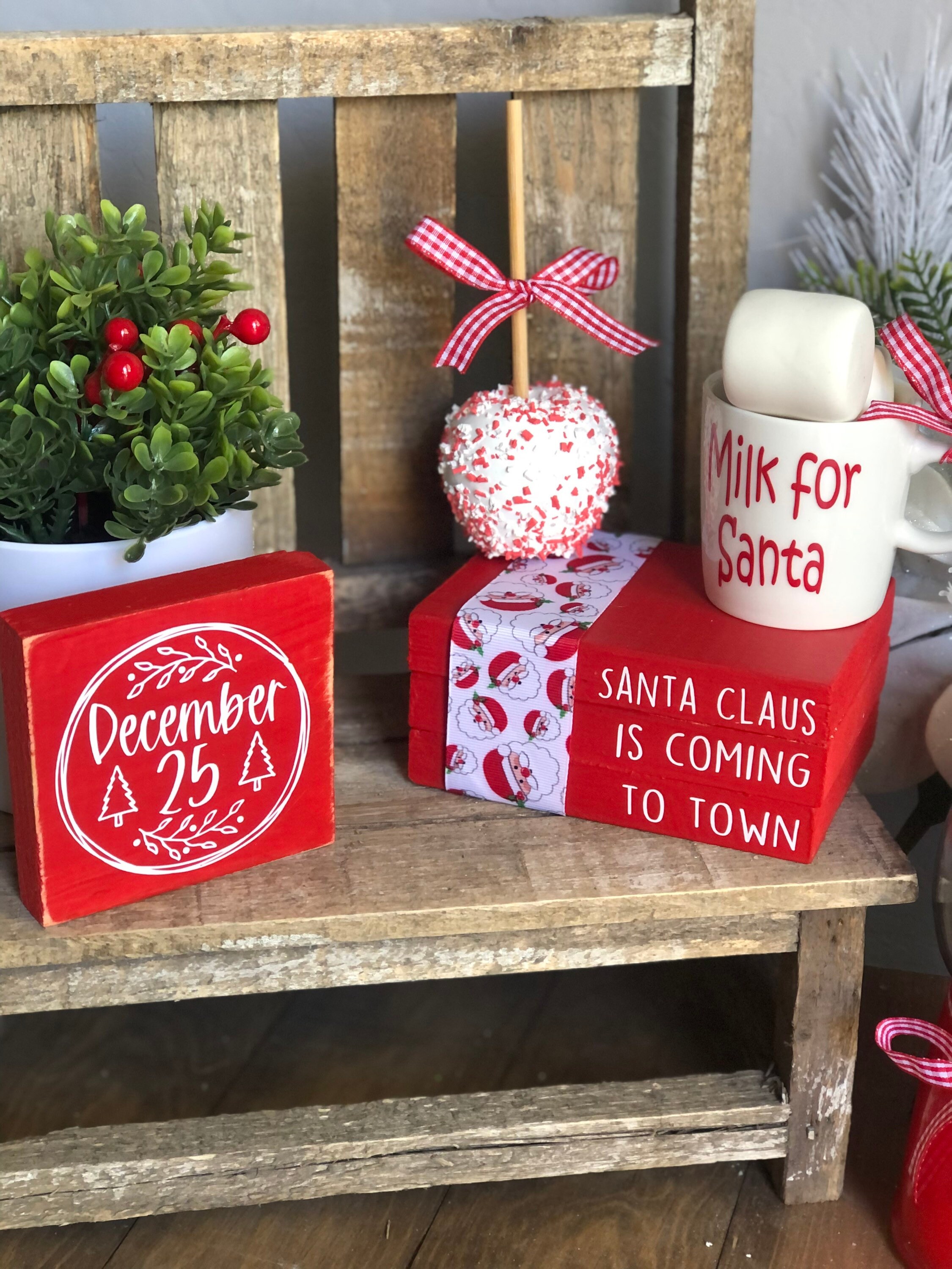 Cookies for Santa Decor Bundle Set of 3 Christmas Tiered - Etsy