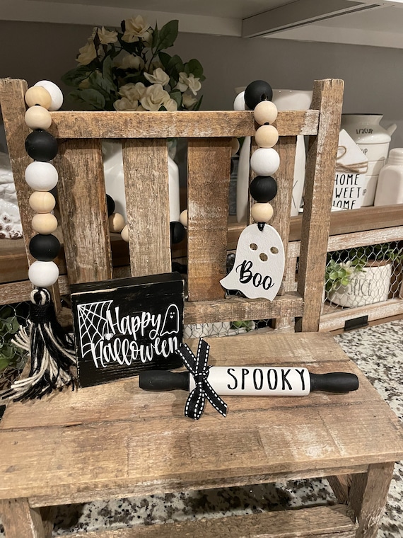 Ghost Halloween Decor Bundle Halloween Set of 3 Fall Tiered - Etsy