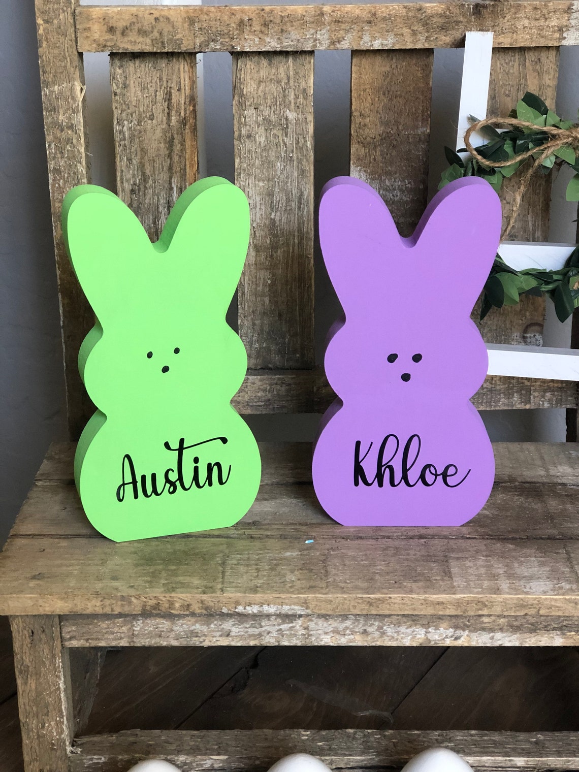 Wooden Easter Peep Decor - Etsy