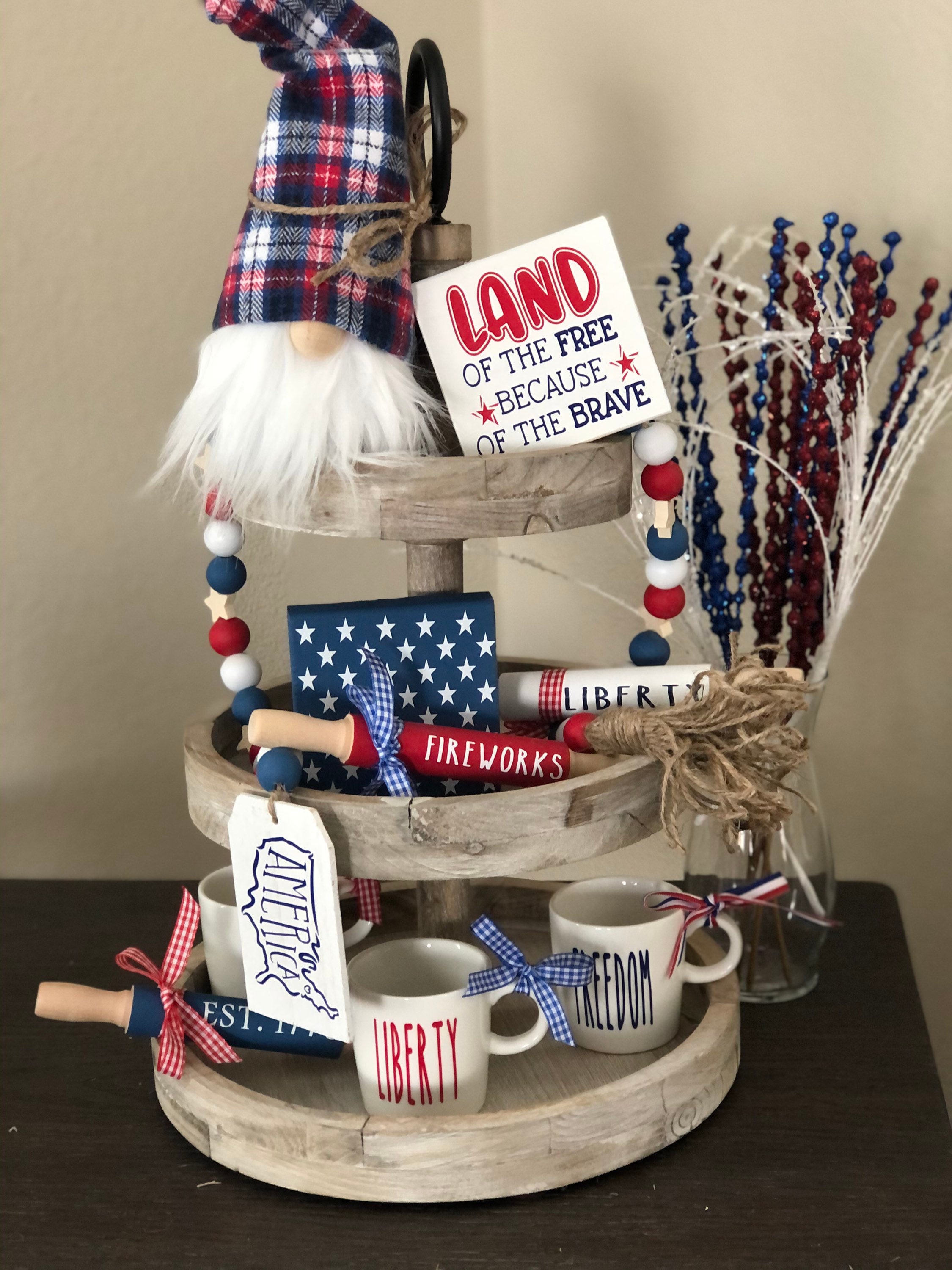 4th of July Decor Bundle Patriotic Set of 3 4th of July | Etsy